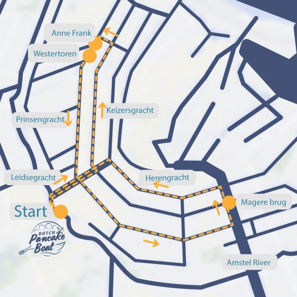 Tour Route - Dutch Pancake Boat